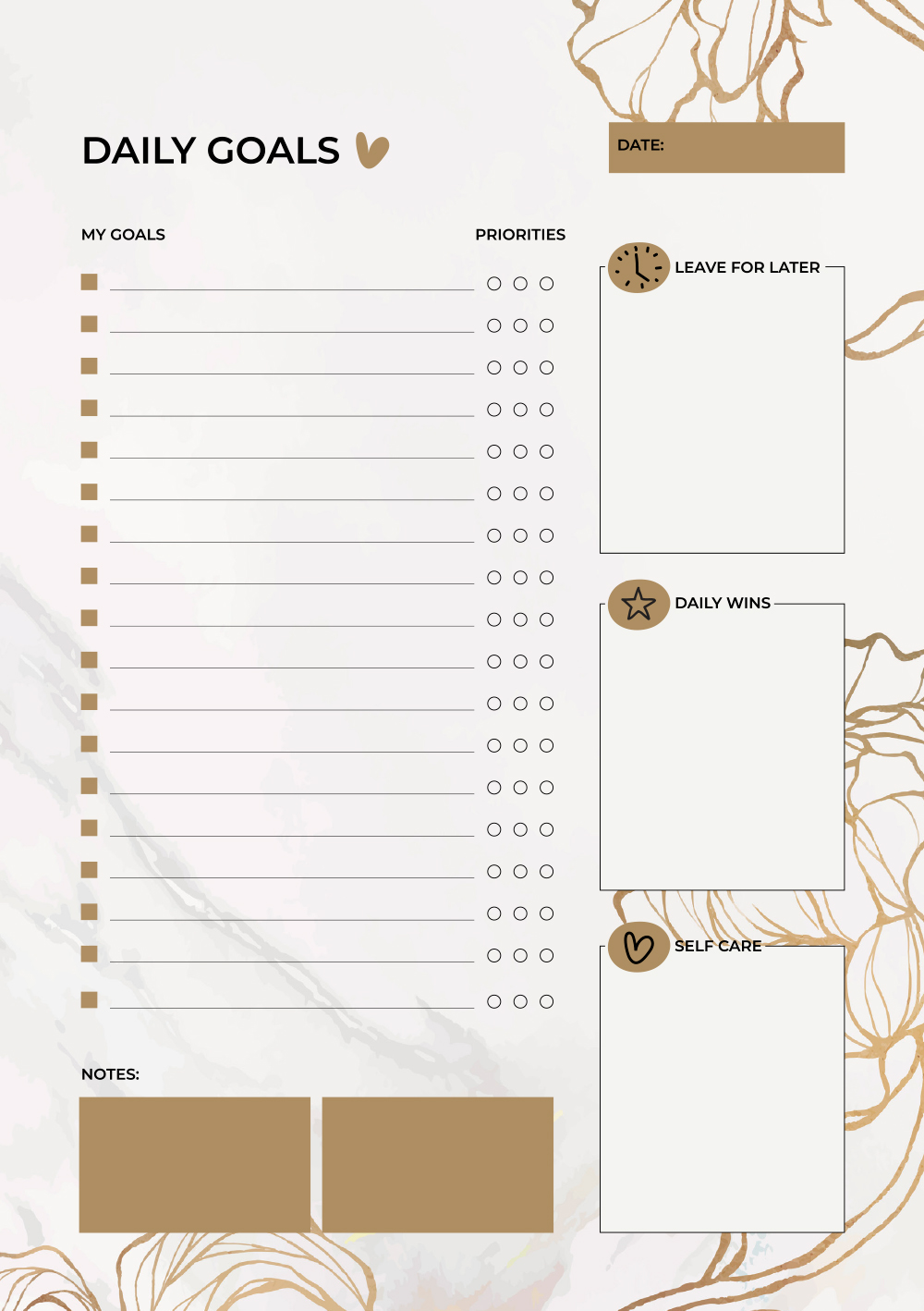 Freebie – Daily Goal Planner Download - SkillsLab